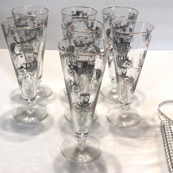 Libbey | Dining | Vintage 96s Libbey Stemmed Pilsner Glassware Designed ...